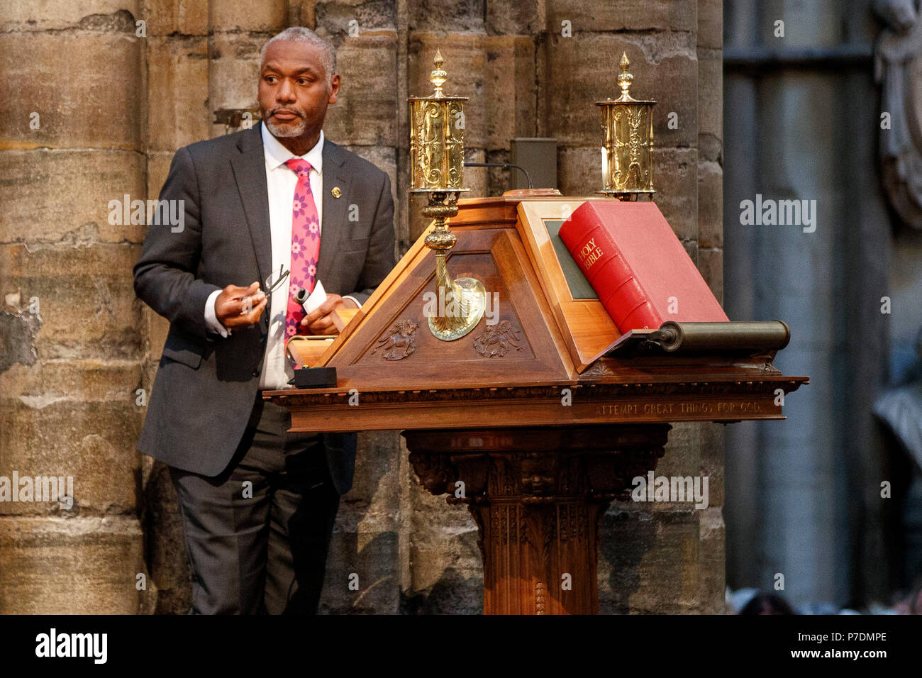 Dr Martin Griffiths, NHS trauma surgeon speaks at a service to ...