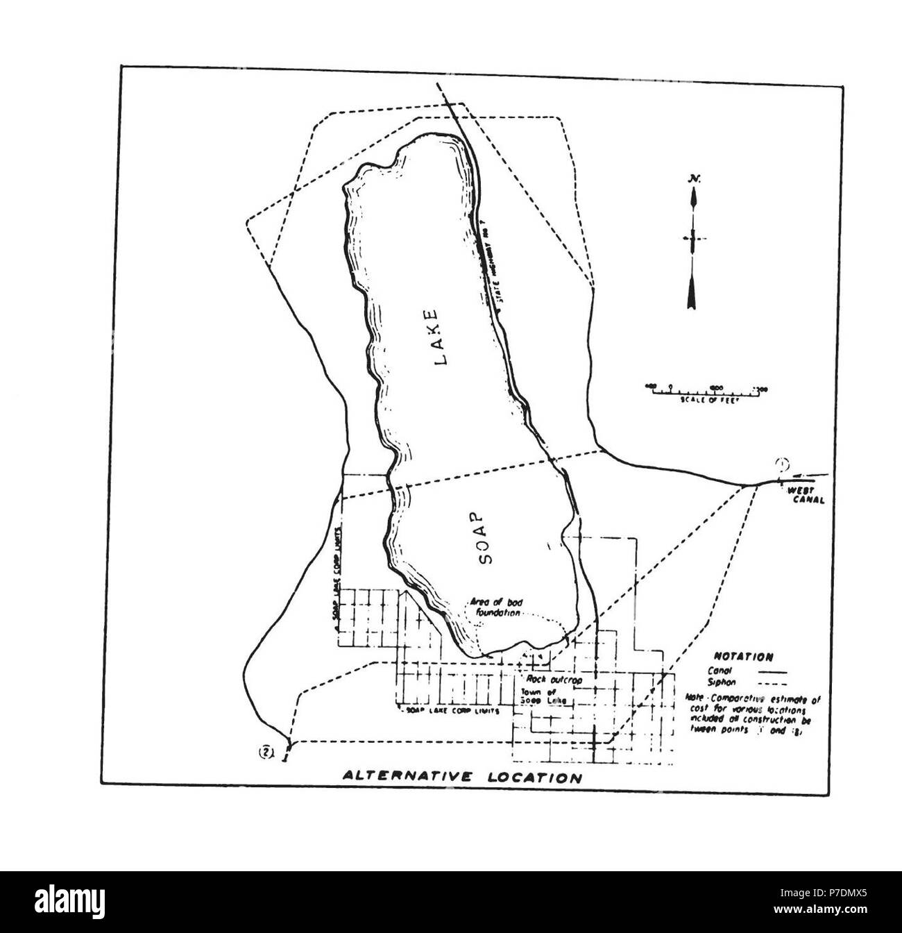 1975 Soap Lake Siphon Alt Stock Photo - Alamy