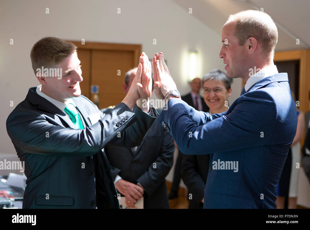 The Duke of Cambridge does a "turtle high-five" with entrepreneur ...