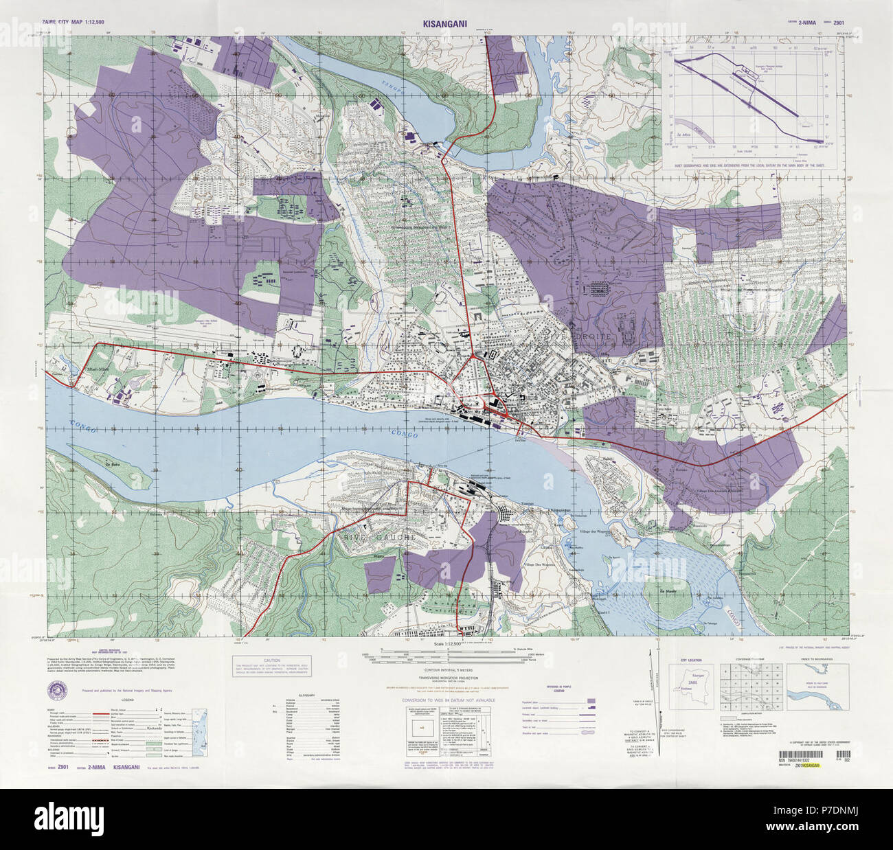 1997 Kisangani map txu-oclc-55793016 Stock Photo - Alamy