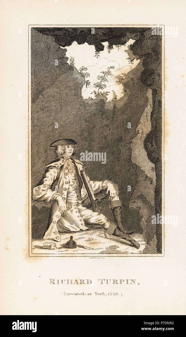 Richard Turpin or Dick Turpin, celebrated thief and highwayman ...