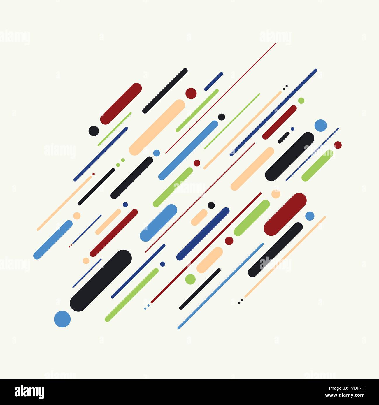 Abstract of colorful stripes line pattern background, illustration ...