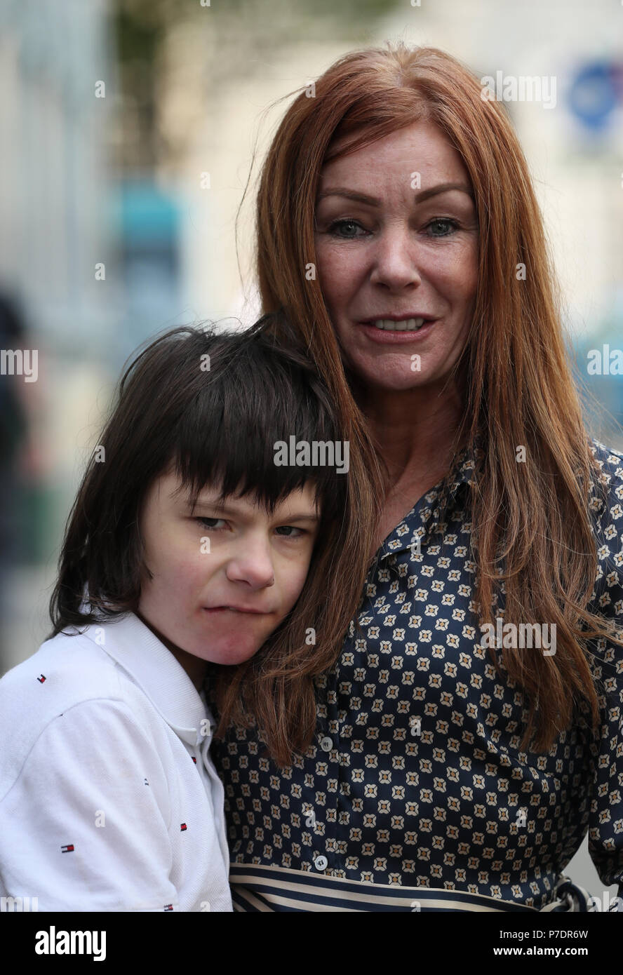 Billy Caldwell, who has a rare form of epilepsy, with his mother ...