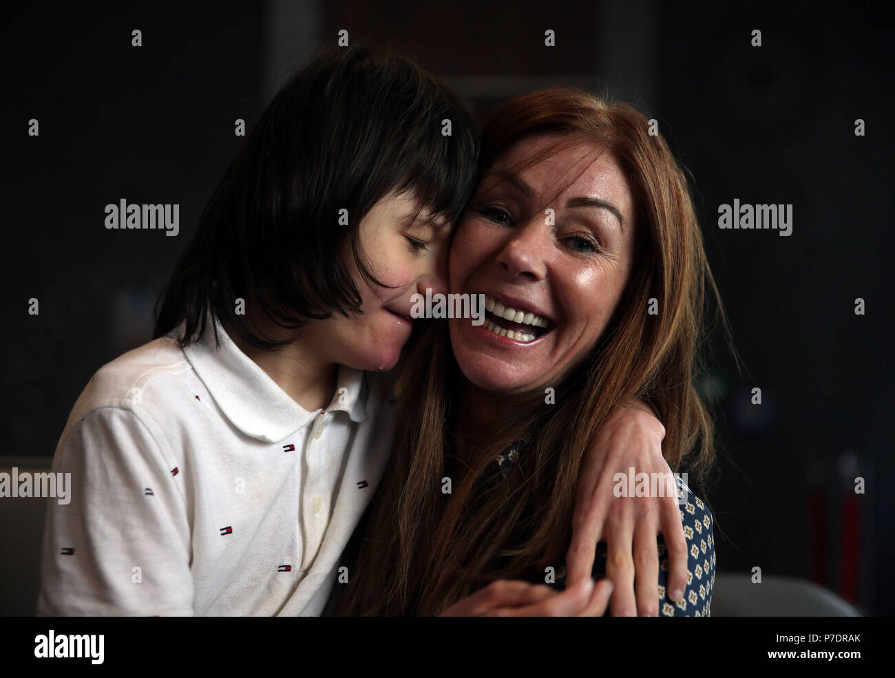 Billy Caldwell, who has a rare form of epilepsy, with his mother ...