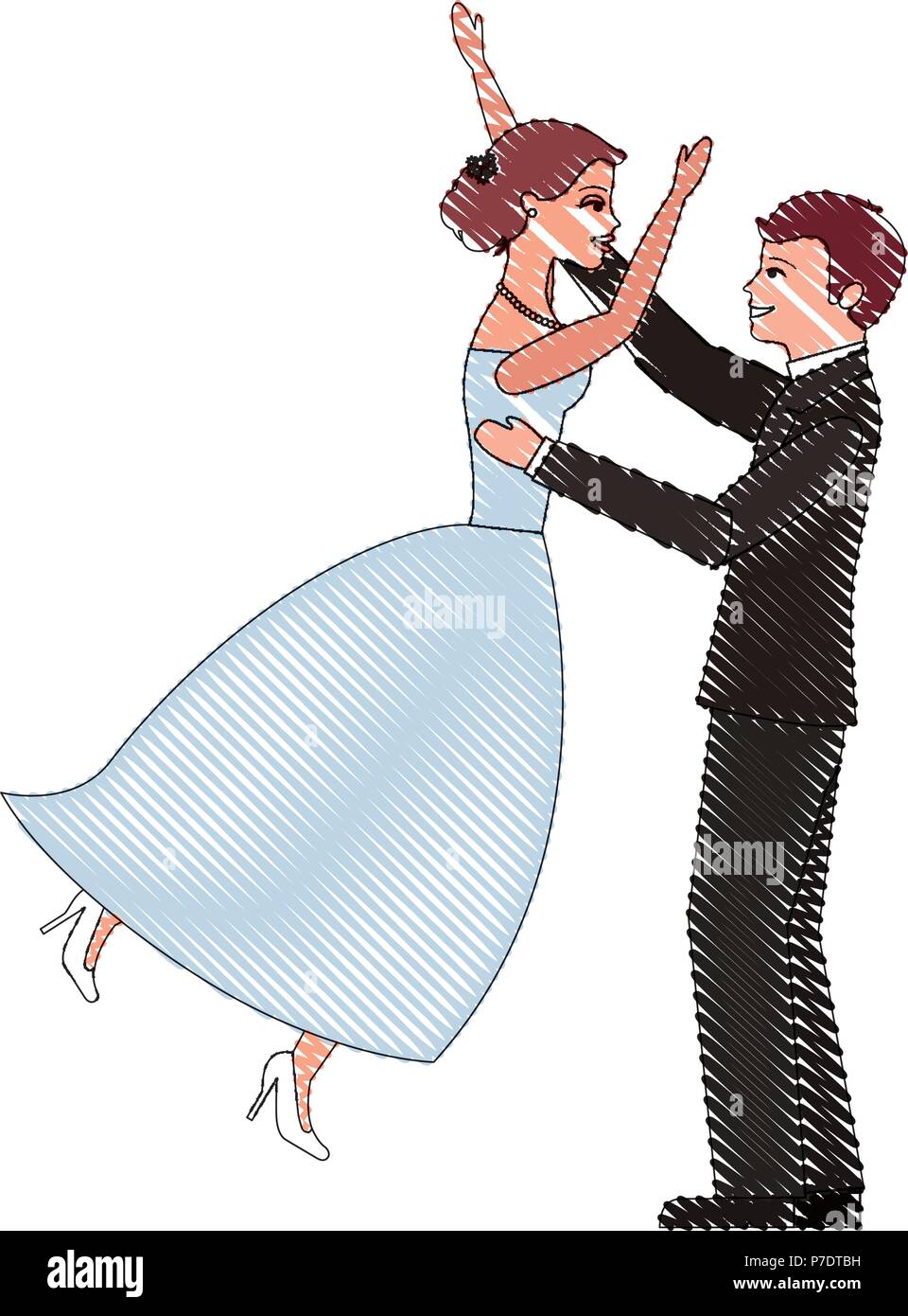 First Dance Stock Vector Images - Alamy