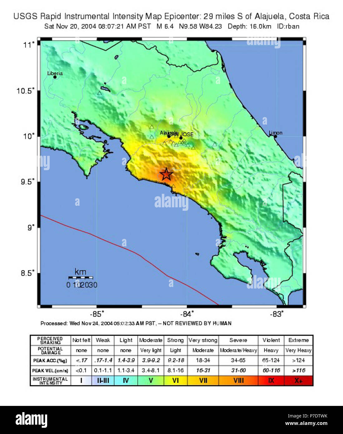Costa rica earthquake hi-res stock photography and images - Alamy