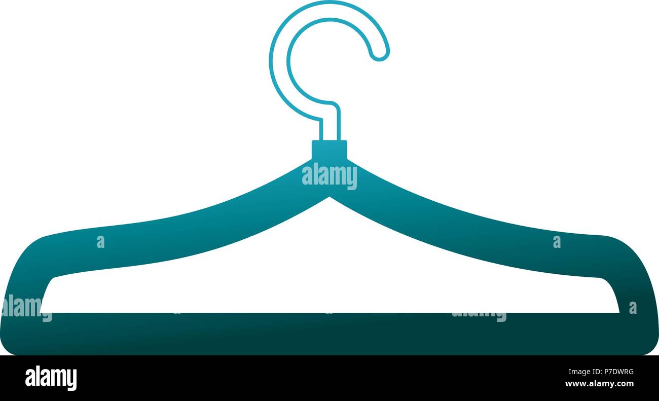 clothes hanger metal empty vector illustration neon design Stock Vector ...