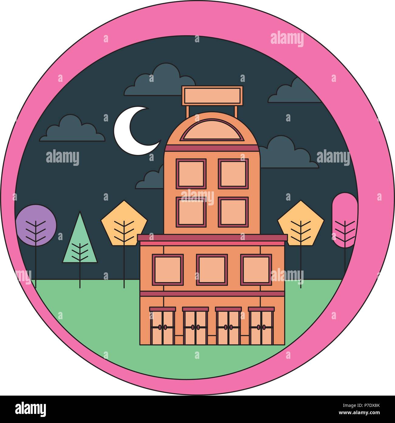 Building lights detail Stock Vector Images - Alamy