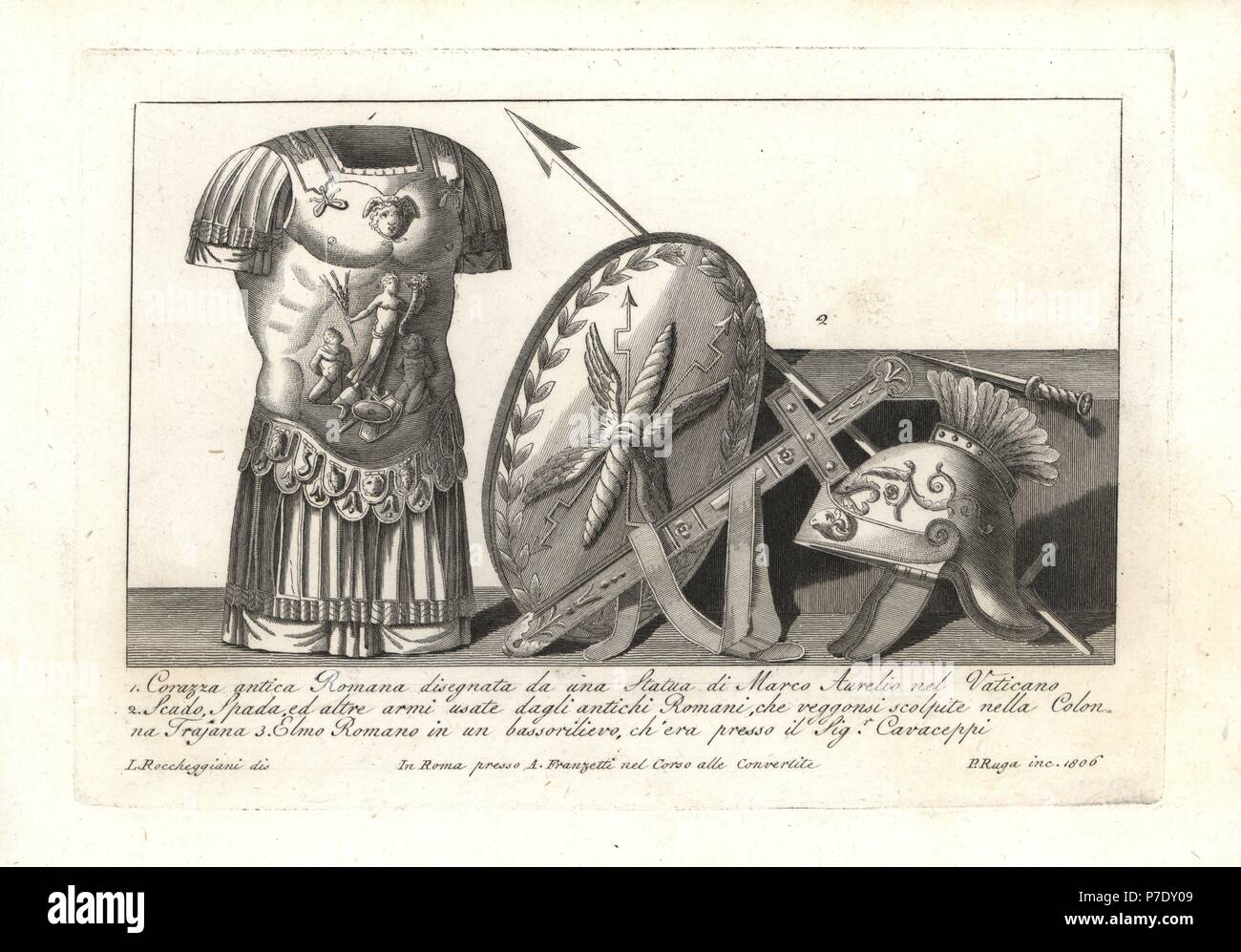 Ancient Roman armour on a statue of Marcus Aurelius in the Vatican 1 ...