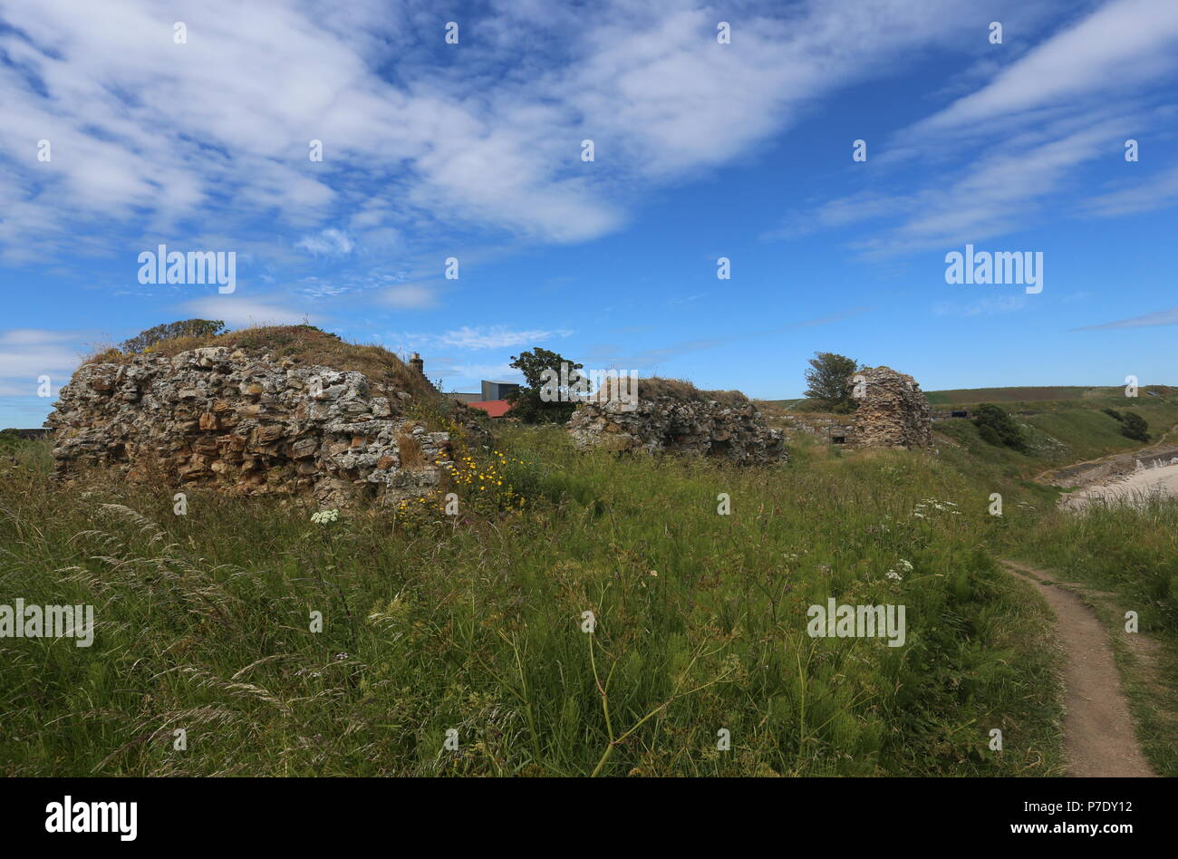 Ruins of Ardross Castle Fife Scotland July 2018 Stock Photo - Alamy