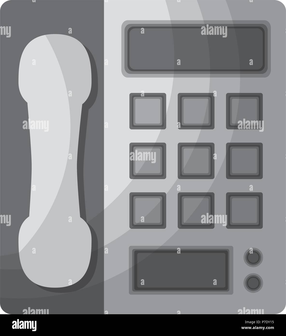 telephone device call communication image vector illustration Stock ...