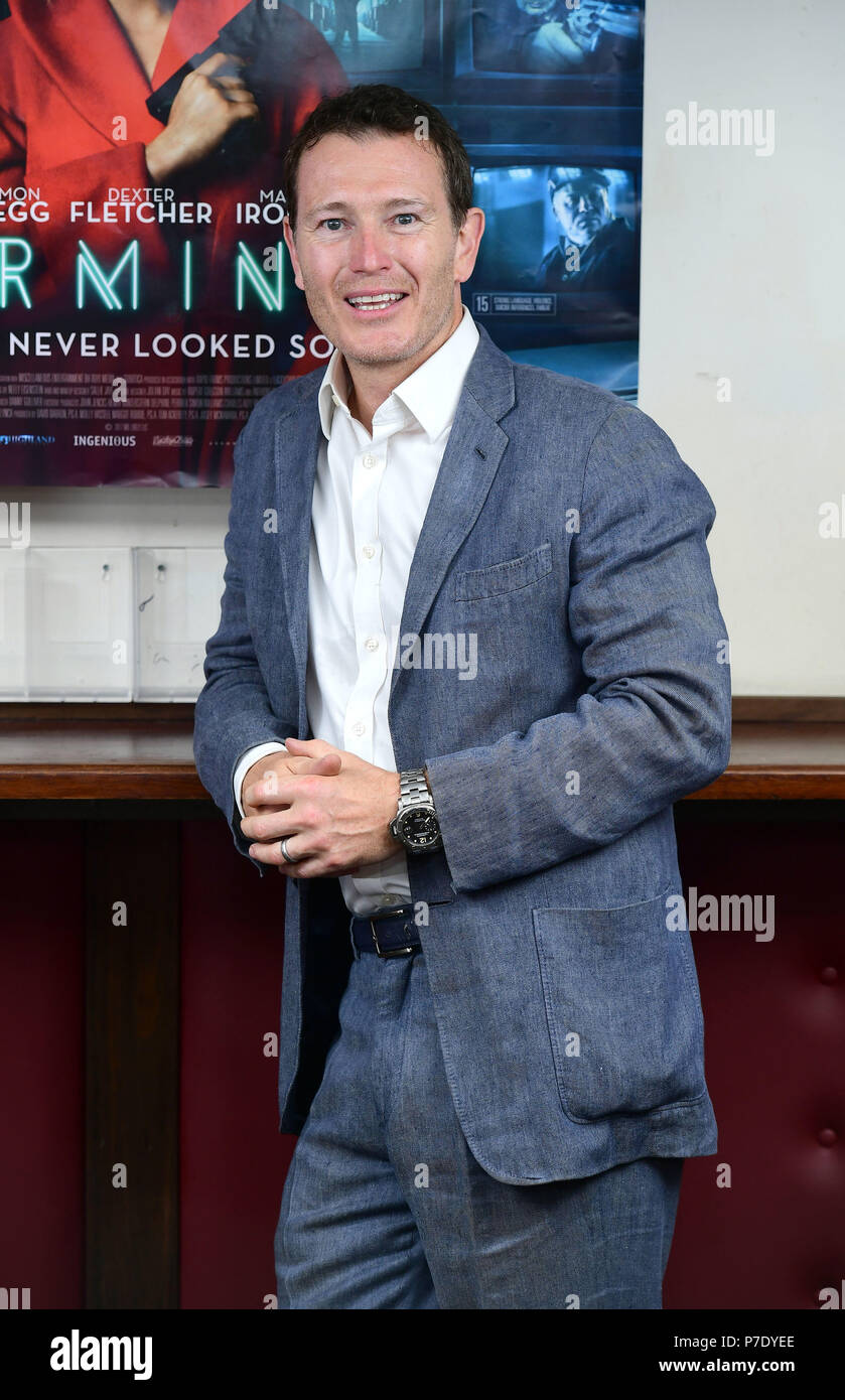 David Barron arrives for a screening of Terminal at the Prince Charles ...