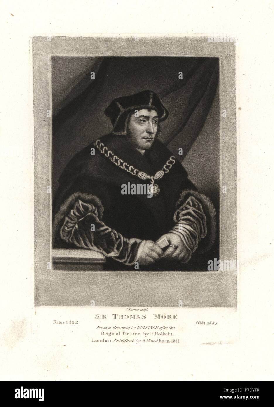 Sir Thomas More, English lawyer, author and statesman to King Henry ...