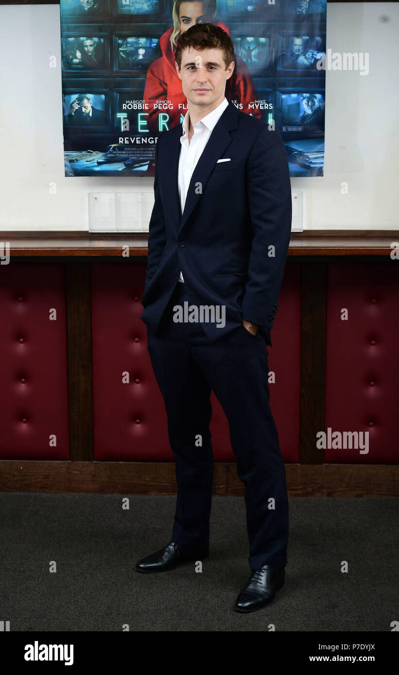 Max Irons arrives for a screening of Terminal at the Prince Charles ...