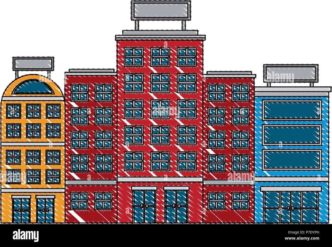 Luxury hotel facades Stock Vector Images - Alamy