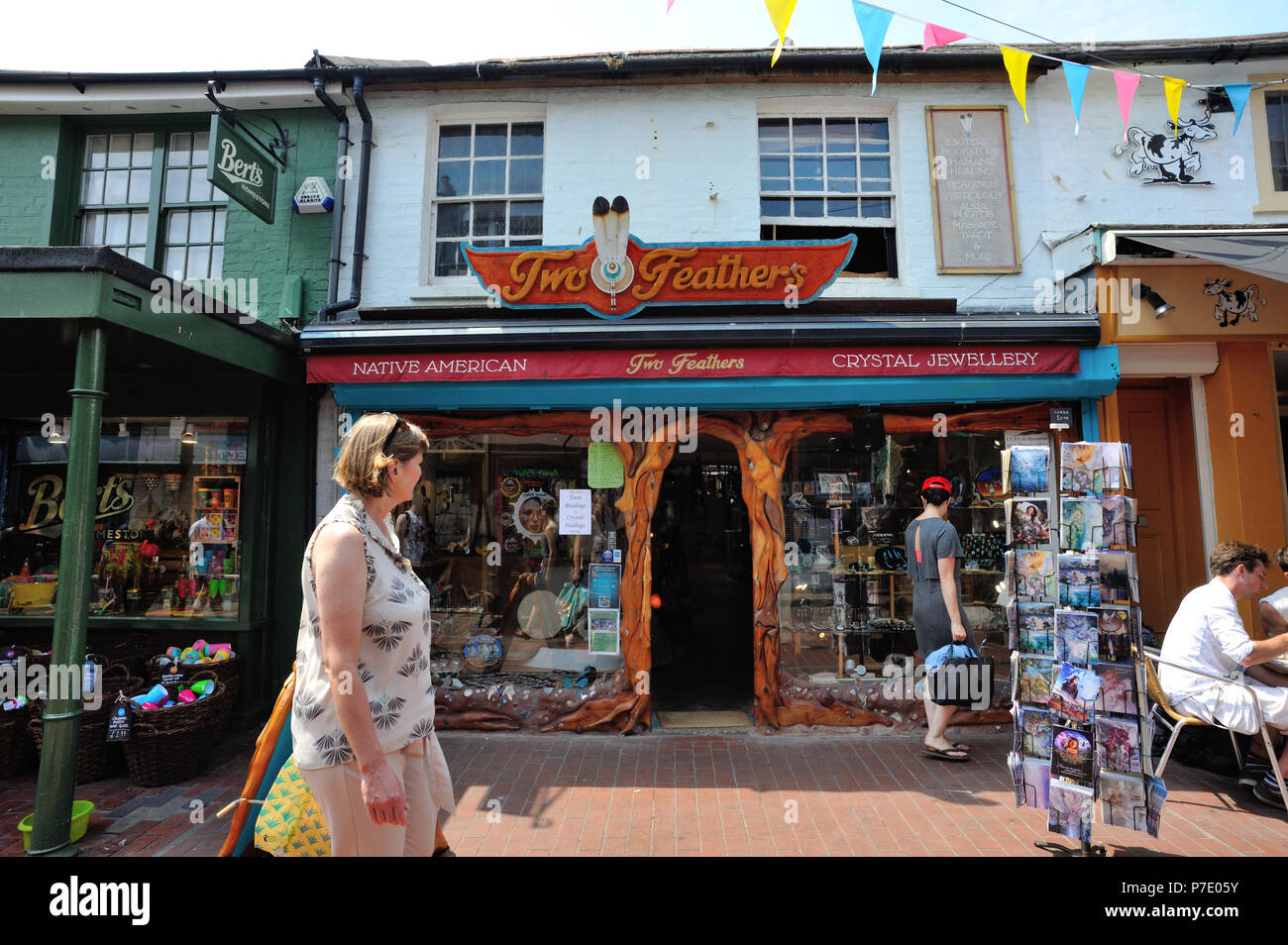 Two Feathers native American shop, Brighton, English Seaside Town ...