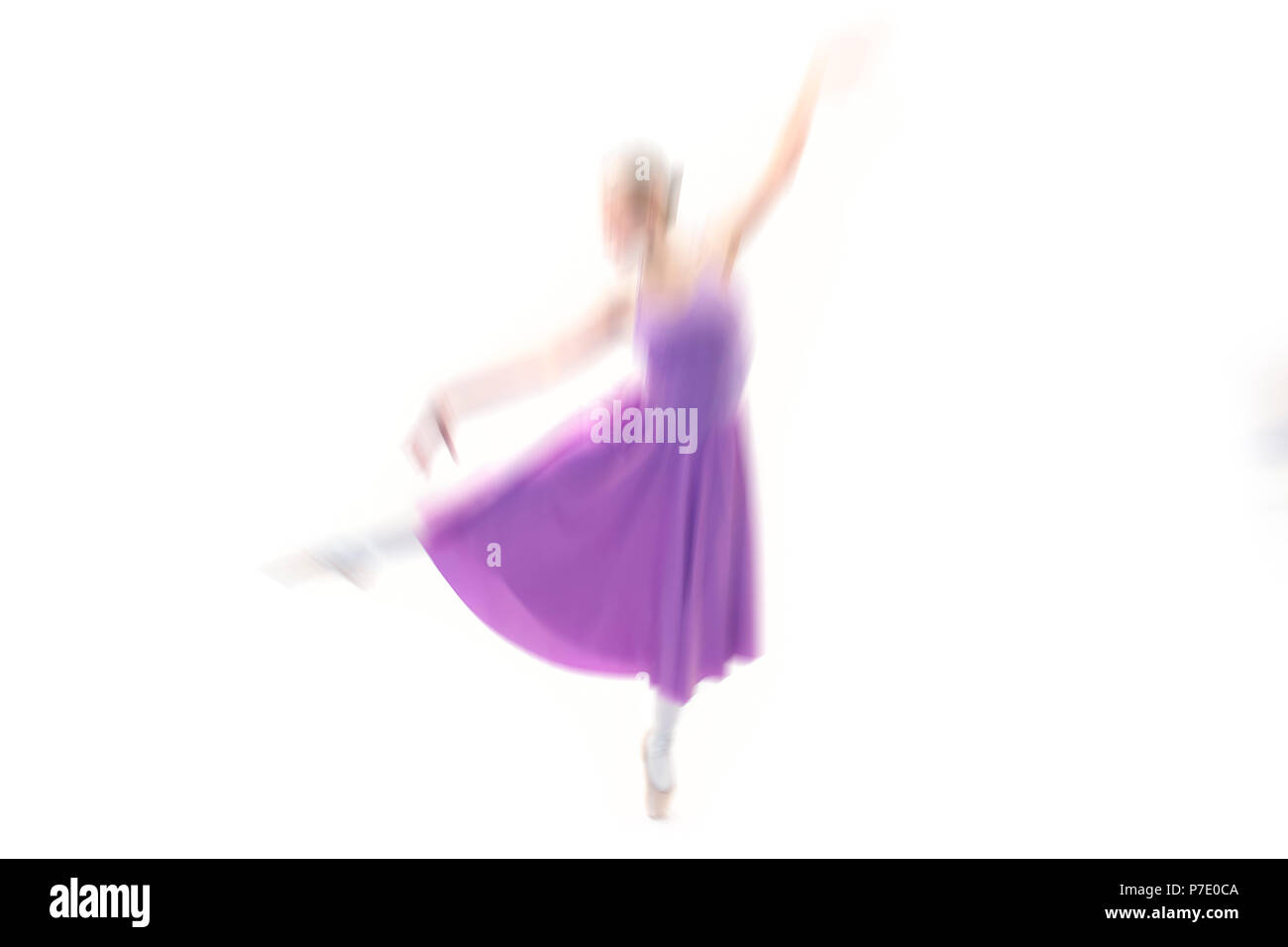 young ballet dancer posing on white background Stock Photo - Alamy