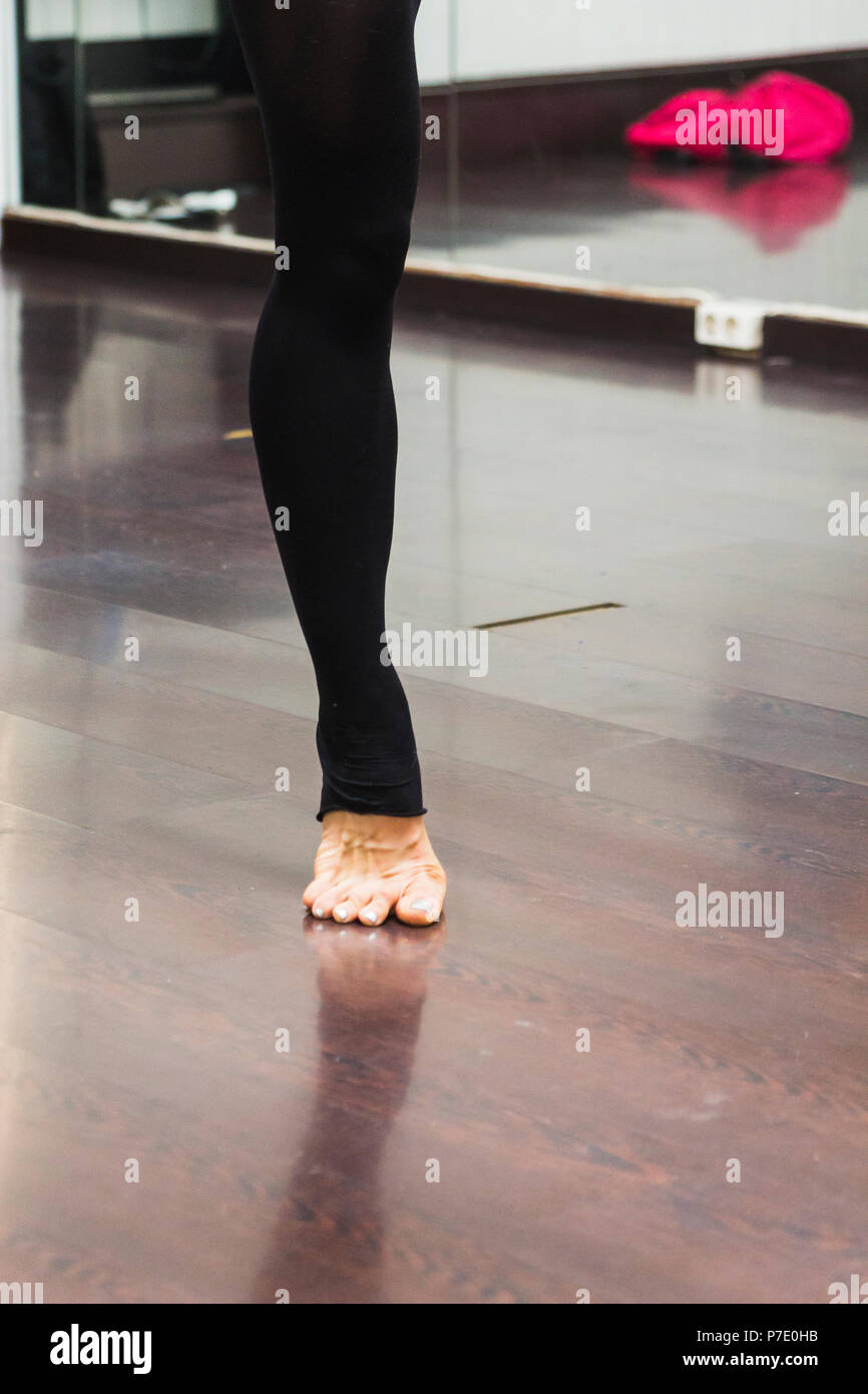 A Ballerina dancing, closeup on legs and shoes Stock Photo - Alamy