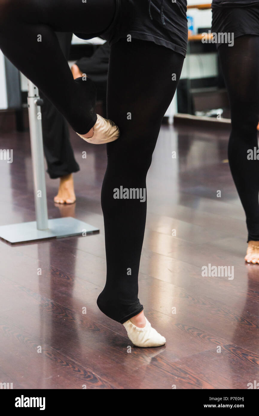 A Ballerina dancing, closeup on legs and shoes Stock Photo - Alamy