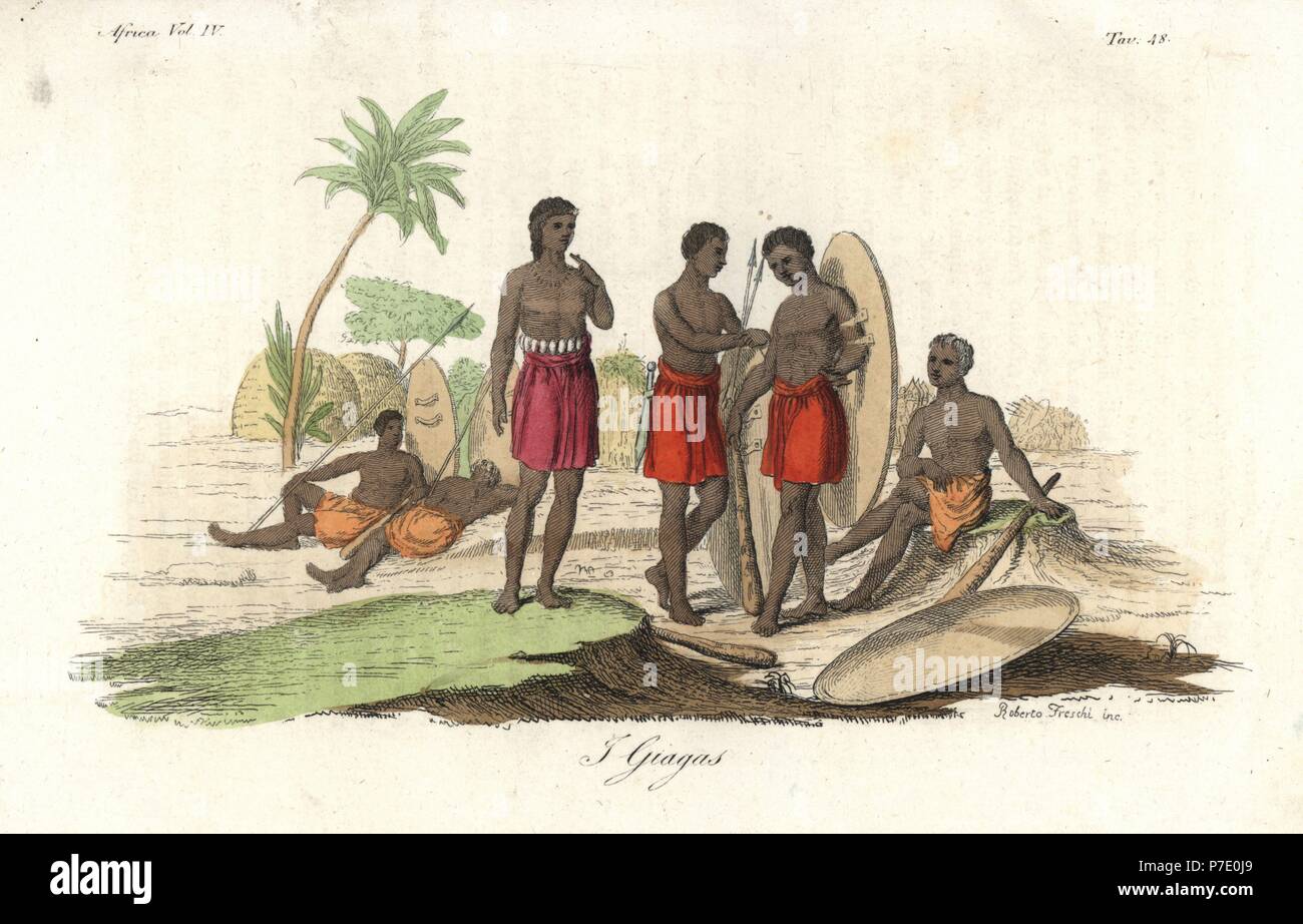 Nomadic Giagas or Gallas, a ferocious, warlike people from Sierra Leone ...