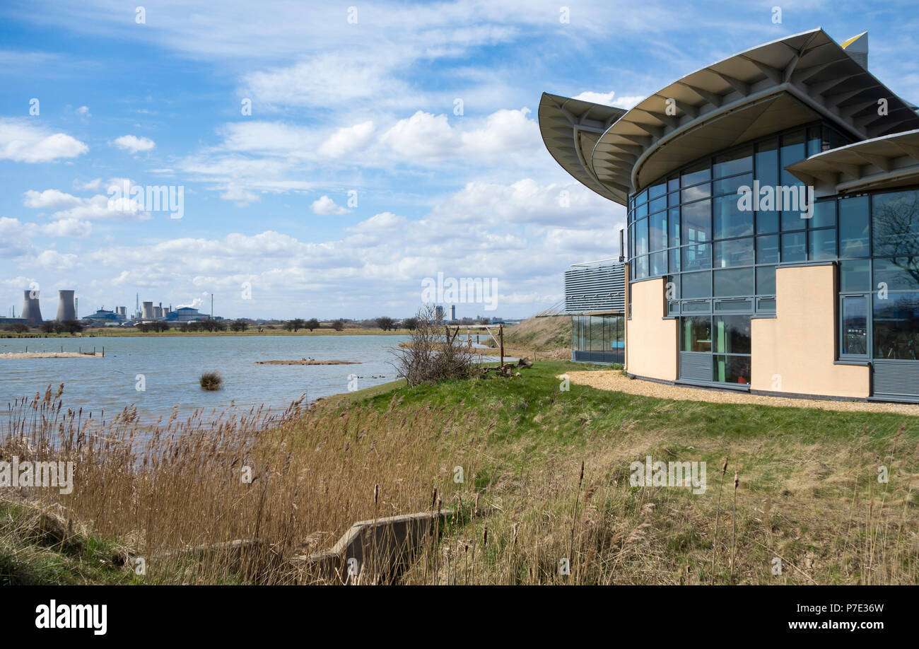 Saltholme RSPB reserve near Middlesbrough,north east England. UK Stock ...