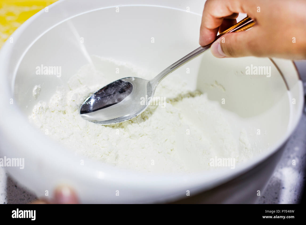 Flour water mixture bowl hi-res stock photography and images - Alamy