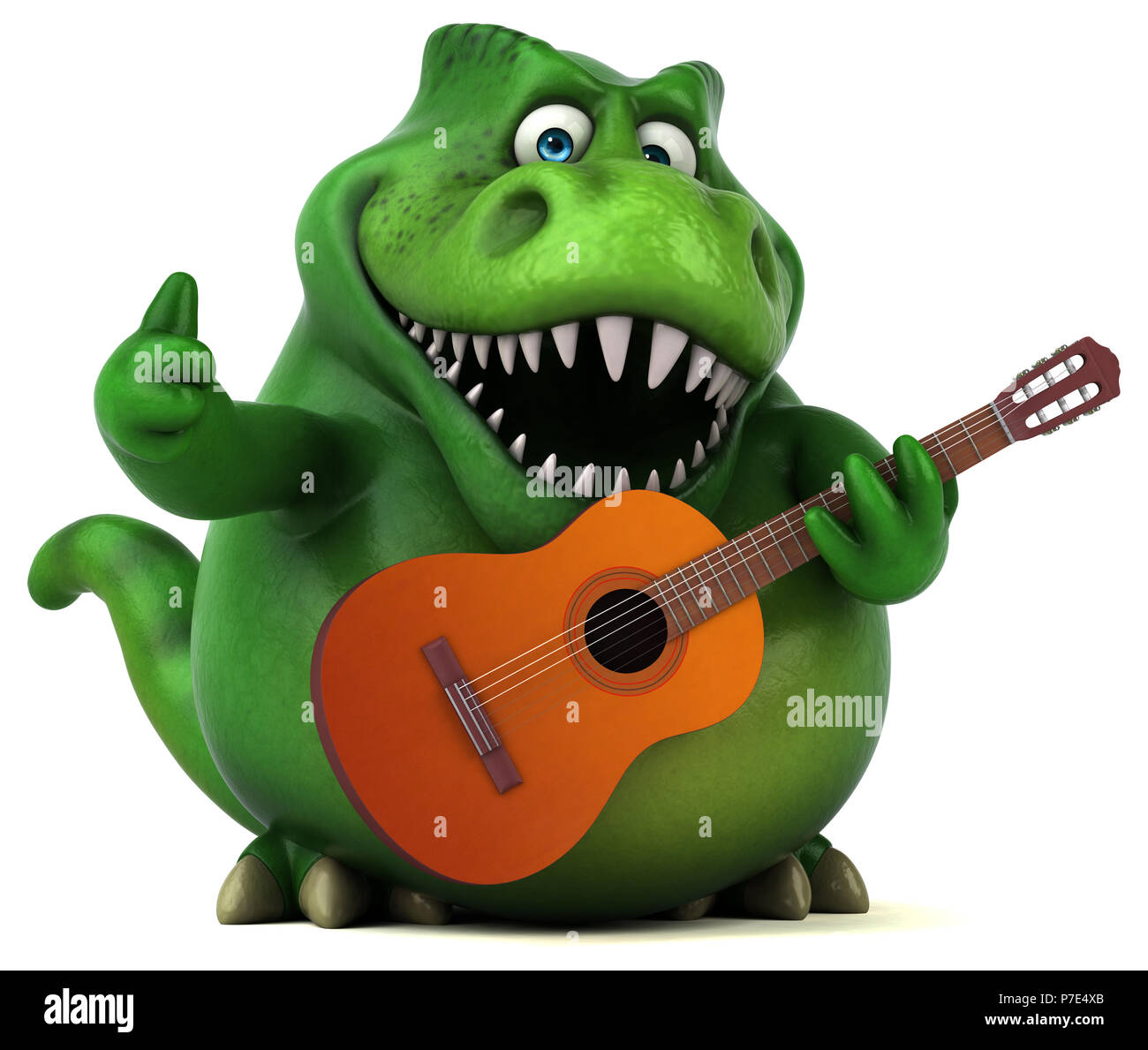 Fun Trex - 3D Illustration Stock Photo - Alamy