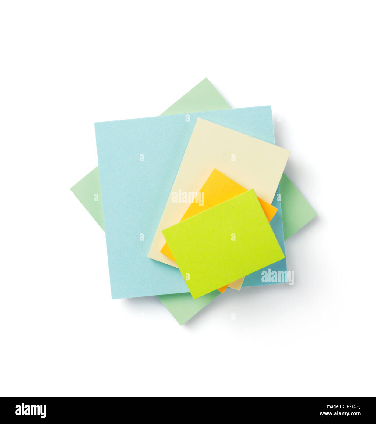 note paper isolated at white background Stock Photo - Alamy