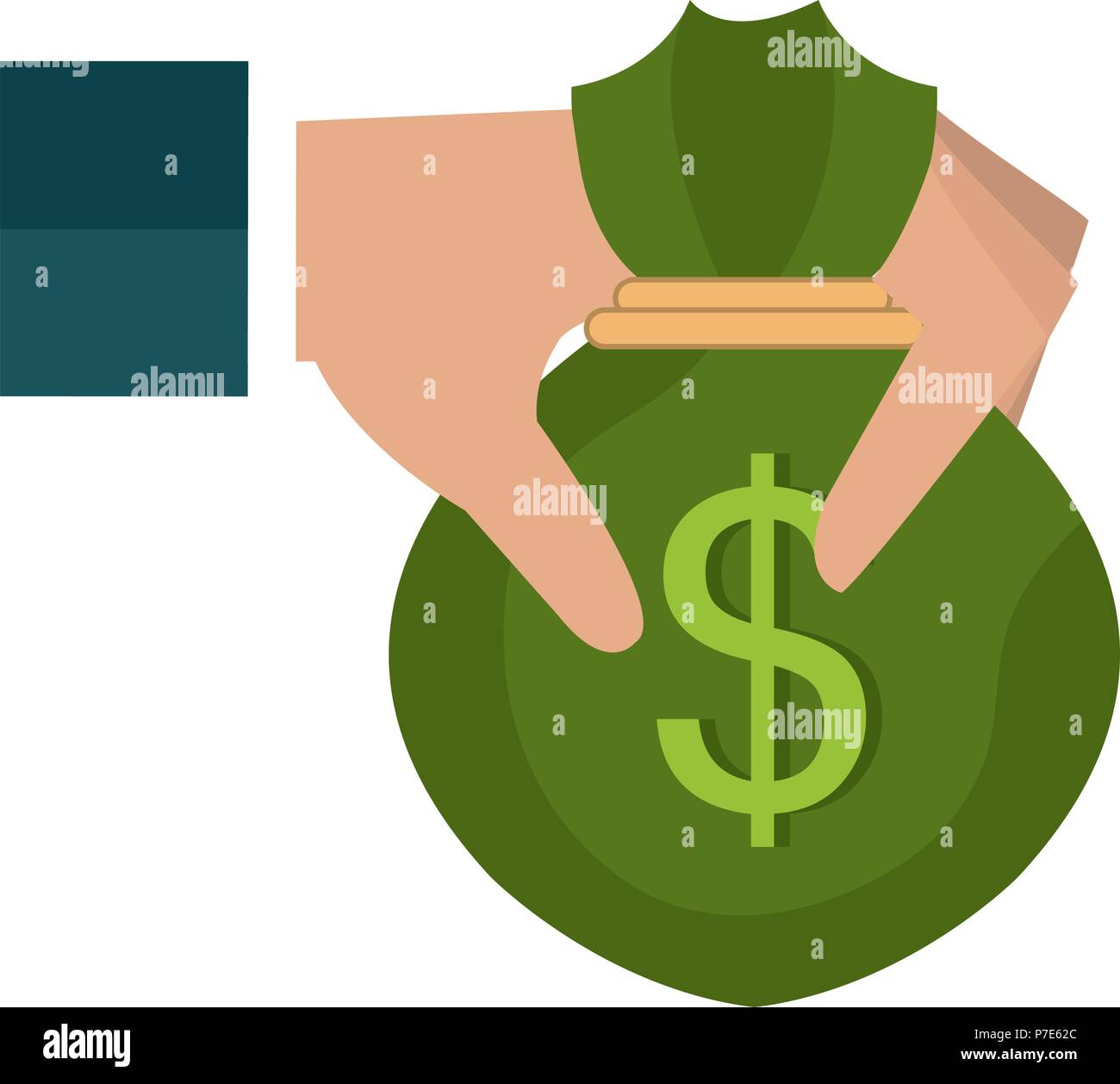 Money bag holding collect hi-res stock photography and images - Alamy
