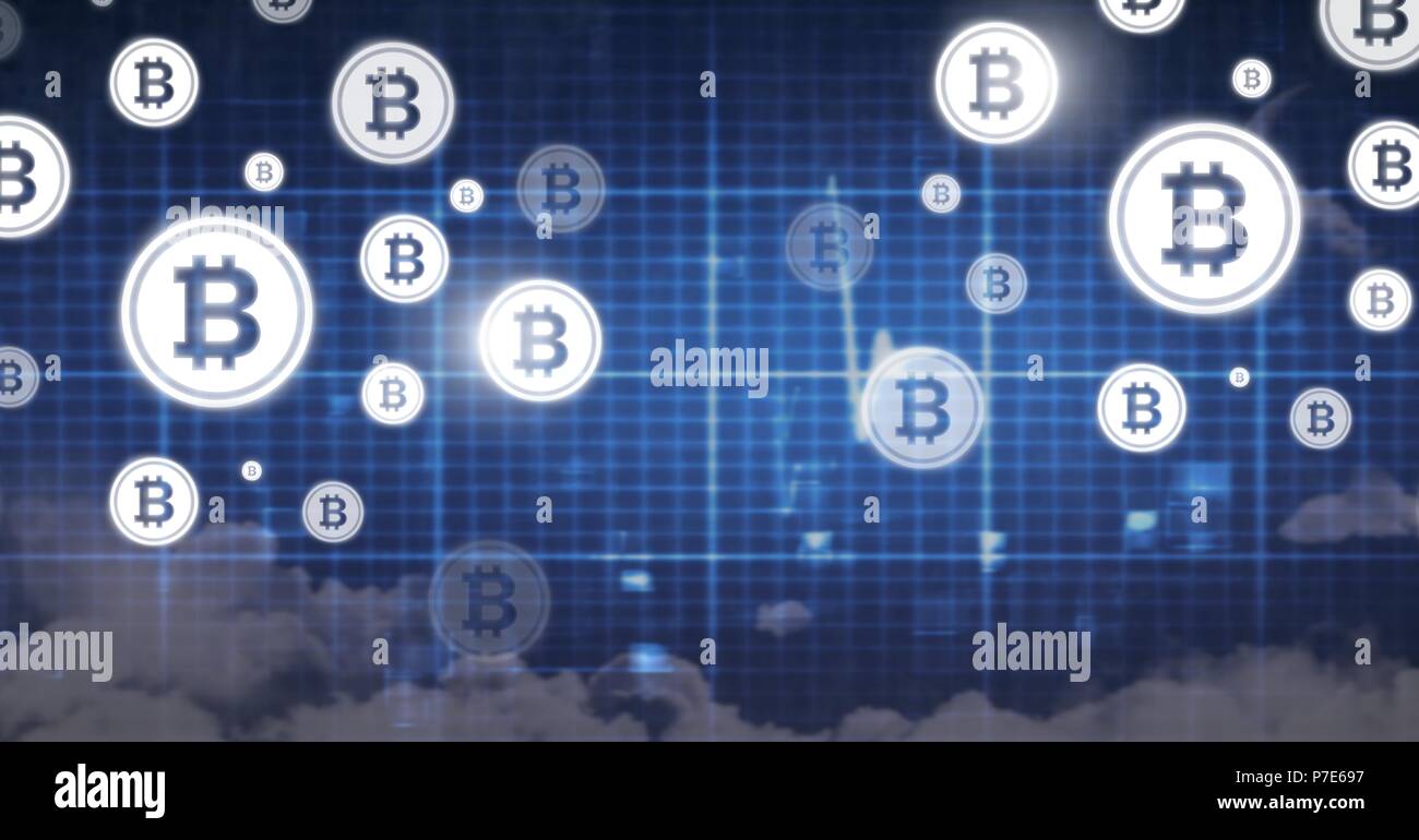 Bitcoin technology information interface Stock Photo - Alamy