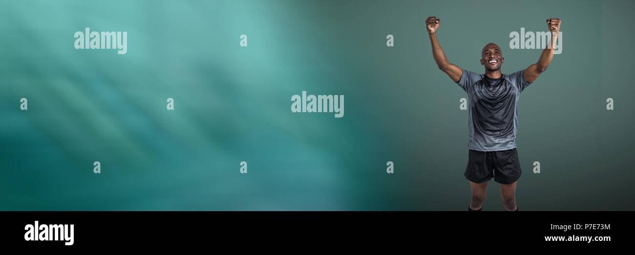 Athletic exercise man with transition Stock Photo - Alamy