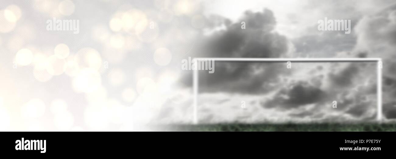 Football goal with transition Stock Photo - Alamy