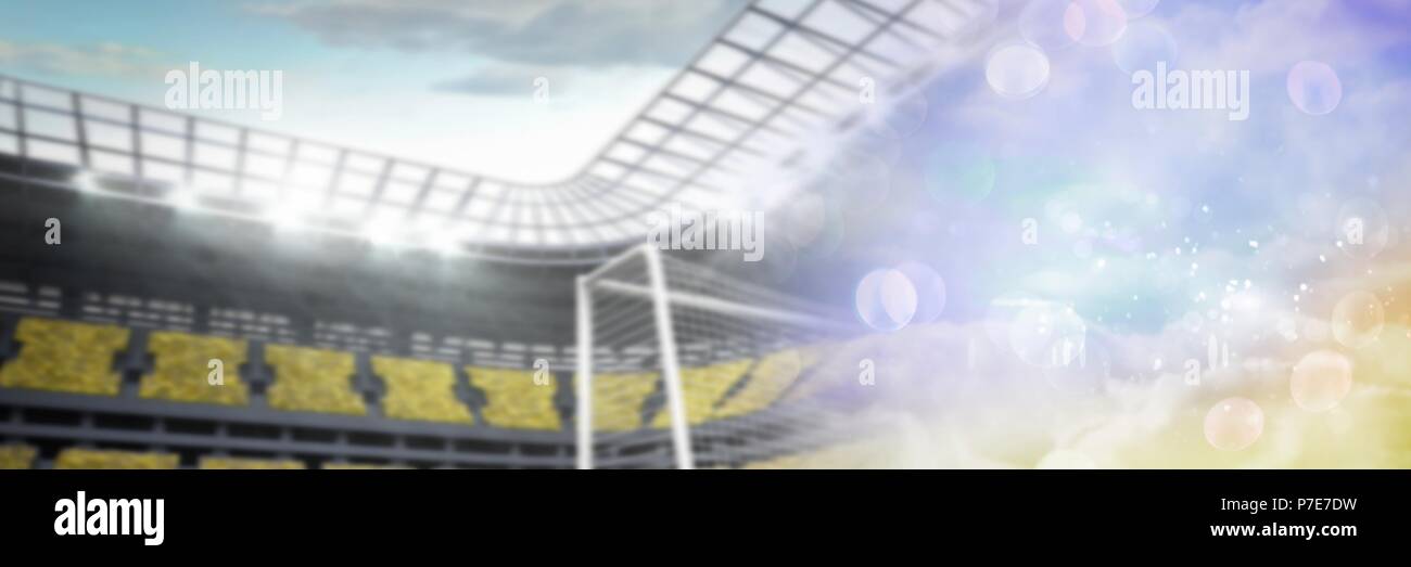 Football stadium with transition Stock Photo - Alamy