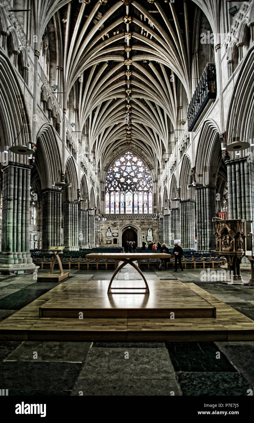 Exeter cathedral organ screen hi-res stock photography and images - Alamy