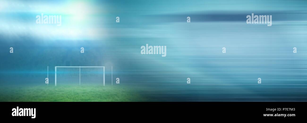 Football goal with transition Stock Photo - Alamy