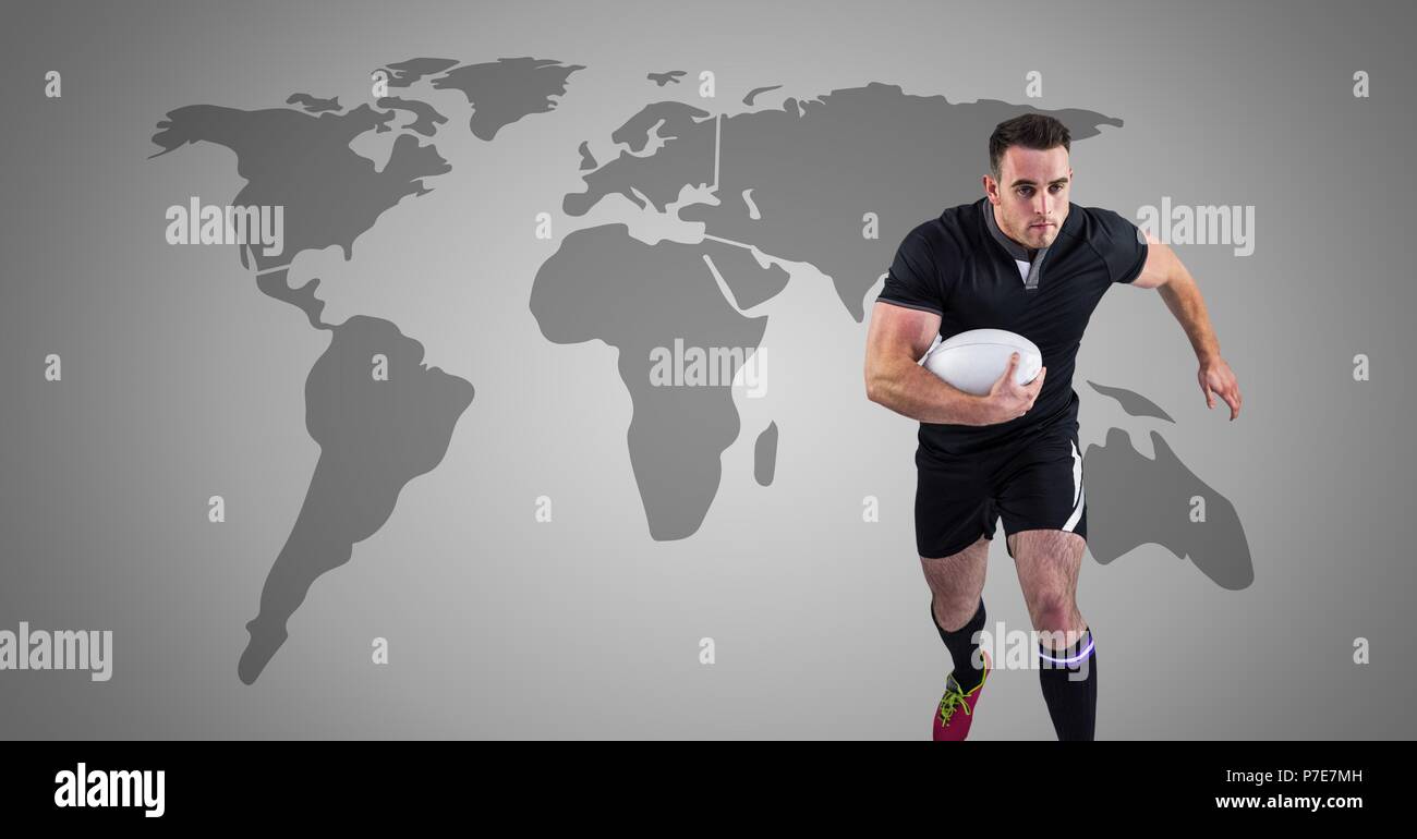 Map of rugby hi-res stock photography and images - Alamy