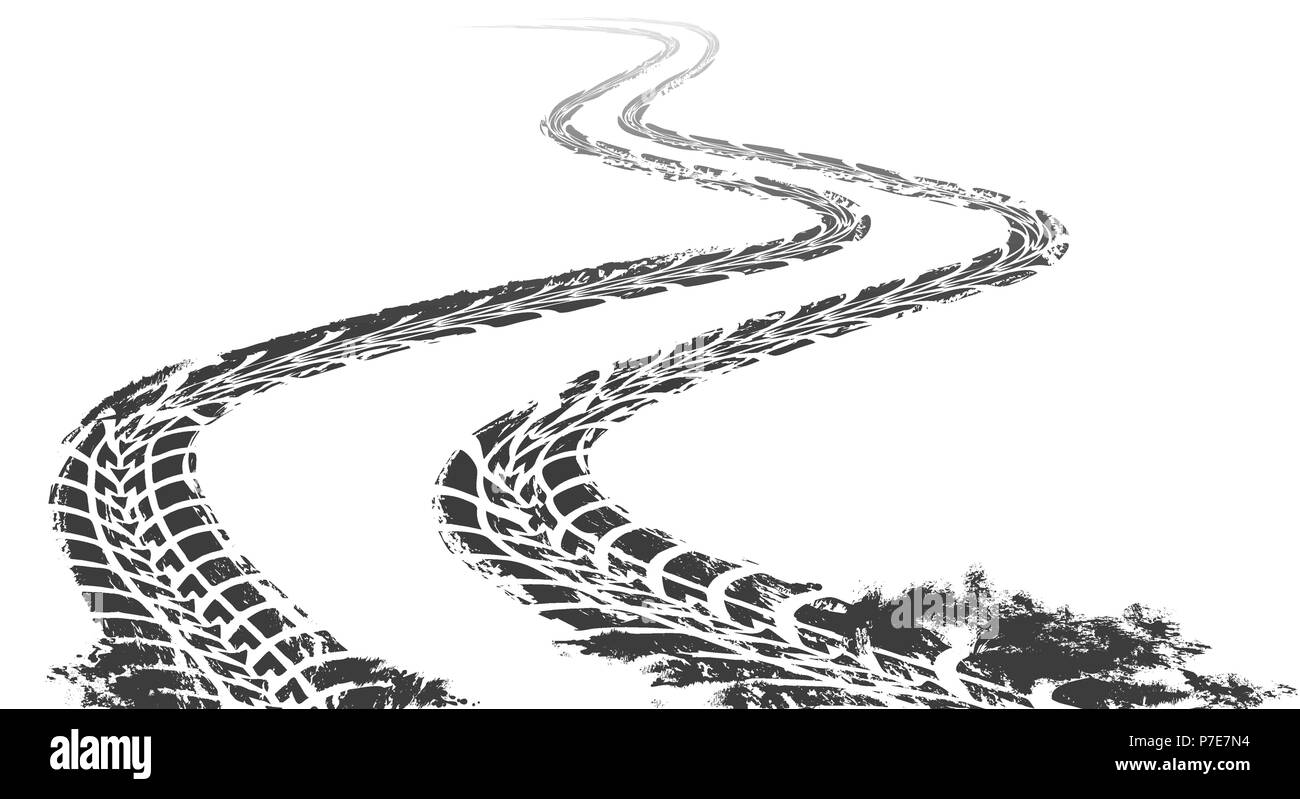 Tire Burnout Marks Clipart