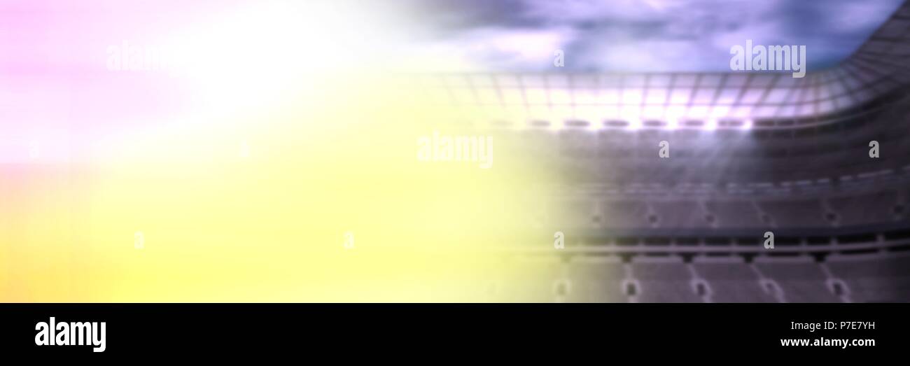 Sports stadium with transition Stock Photo - Alamy
