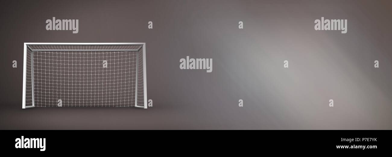 Football goal with transition Stock Photo - Alamy