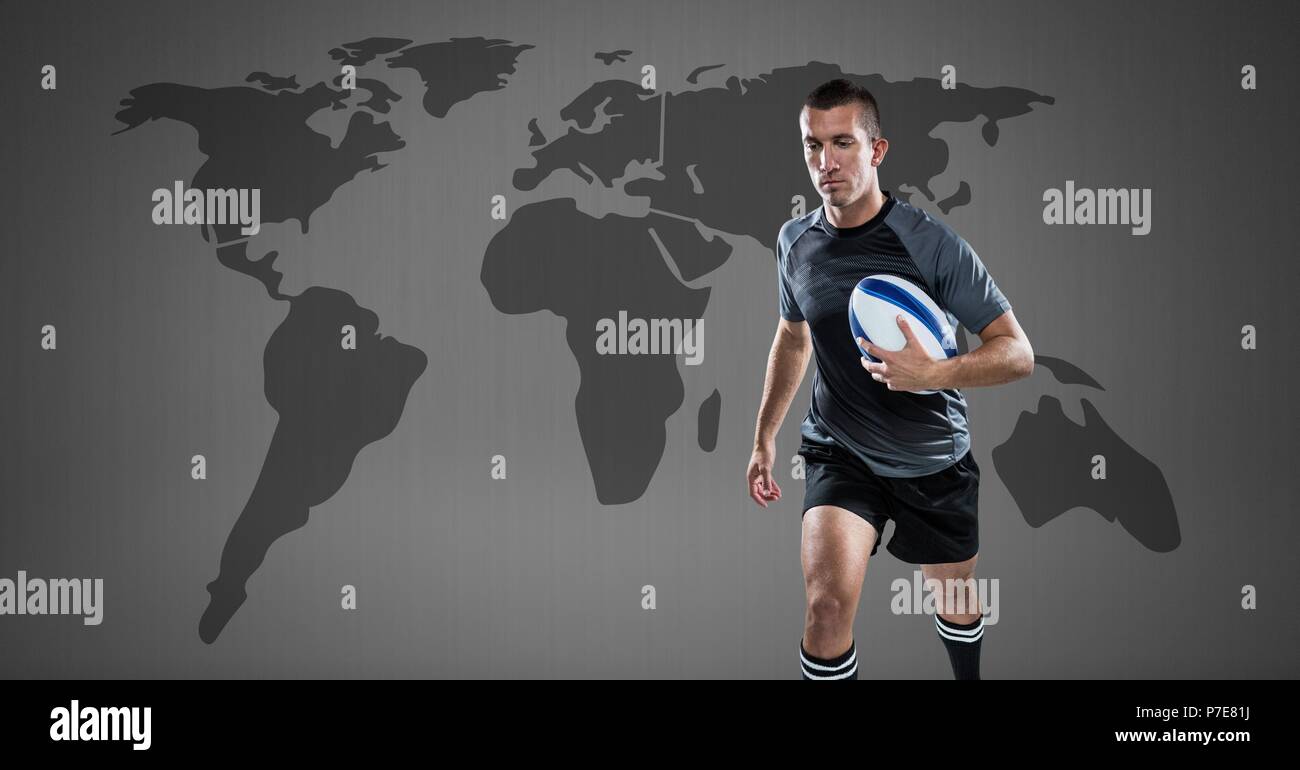 Map of rugby hi-res stock photography and images - Alamy