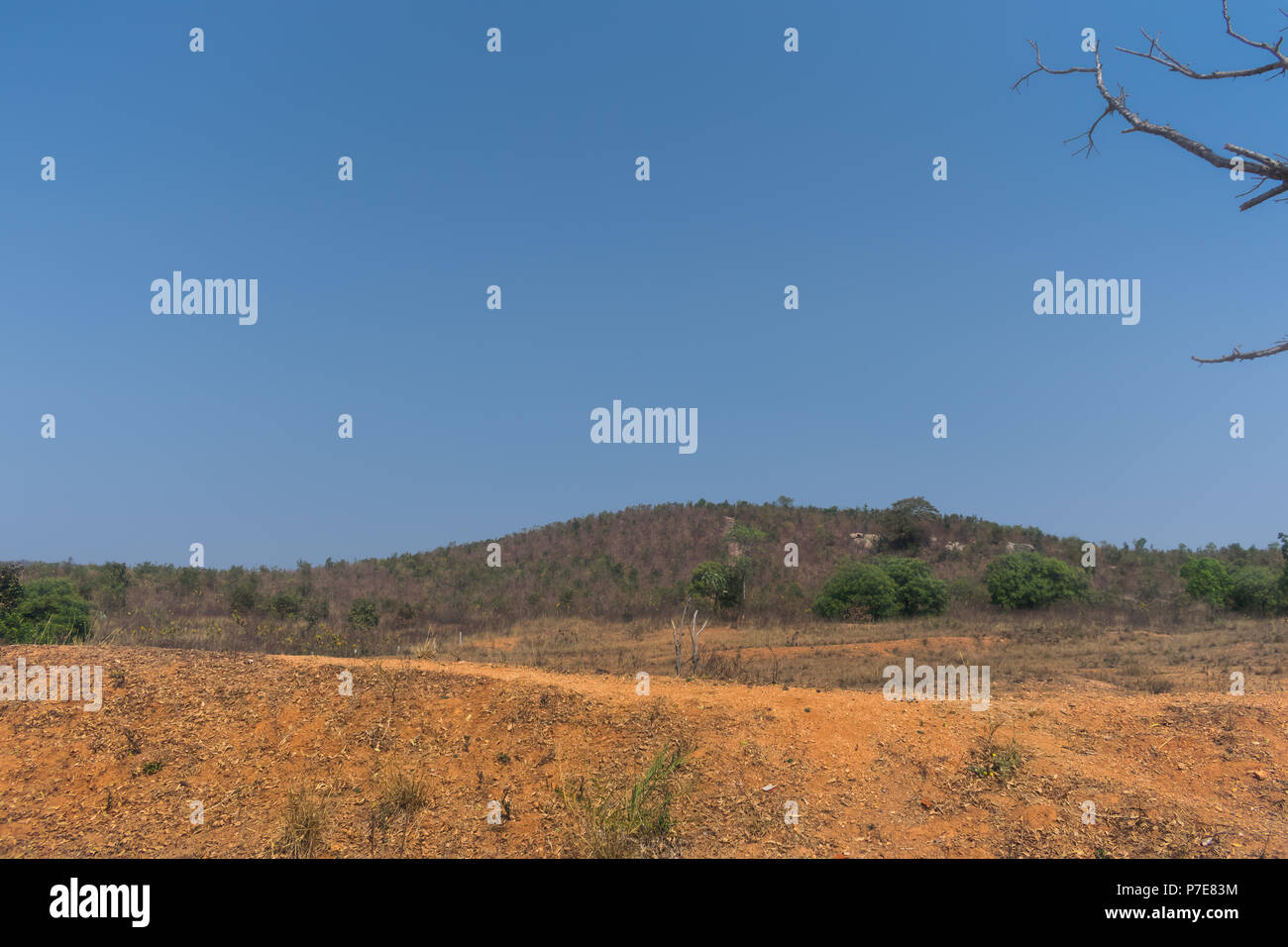 Top of the mountain is a landscape of bare rock and rock pools in a ...