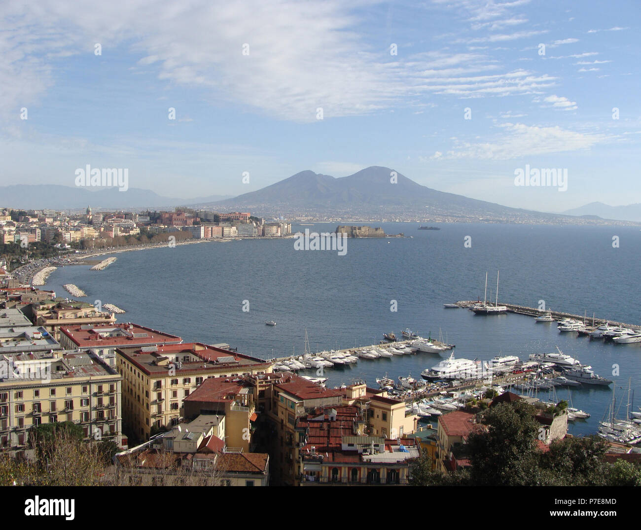 View of Naples gulf Stock Photo - Alamy