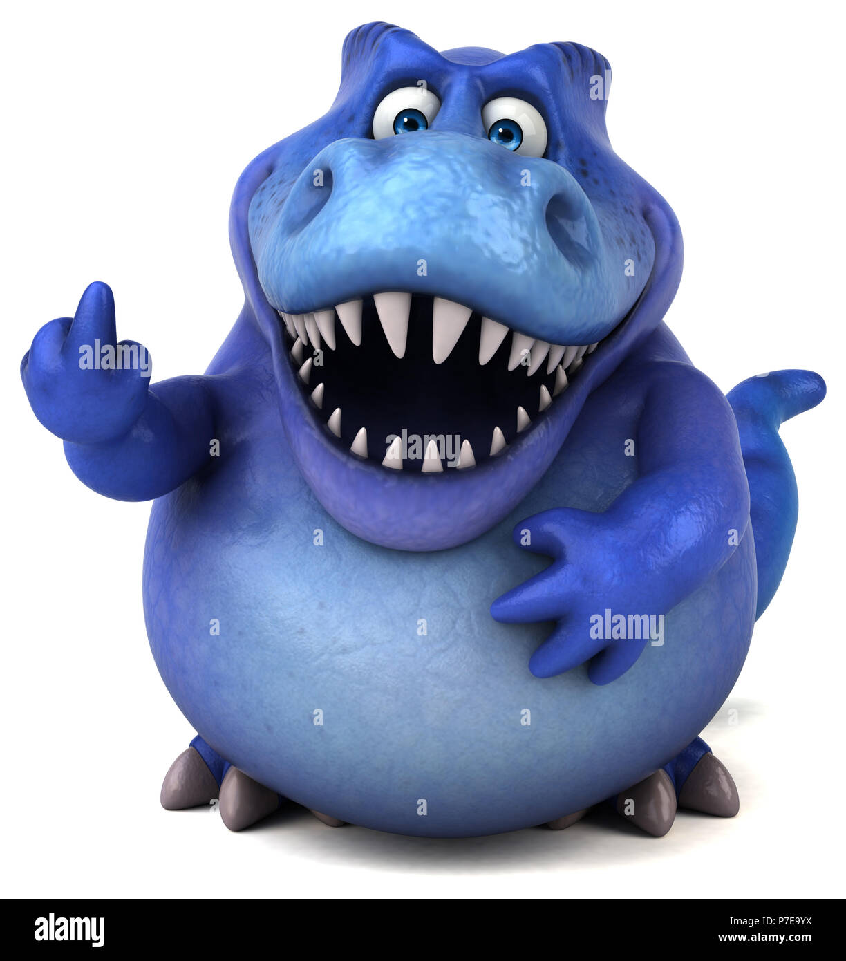 Fun dinosaur - 3D Illustration Stock Photo - Alamy