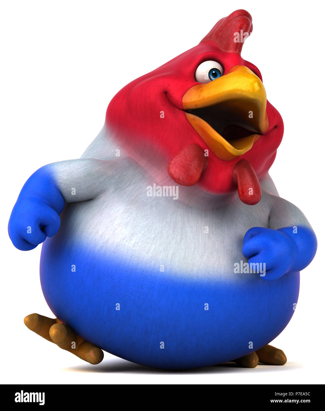 French chick - 3D Illustration Stock Photo - Alamy