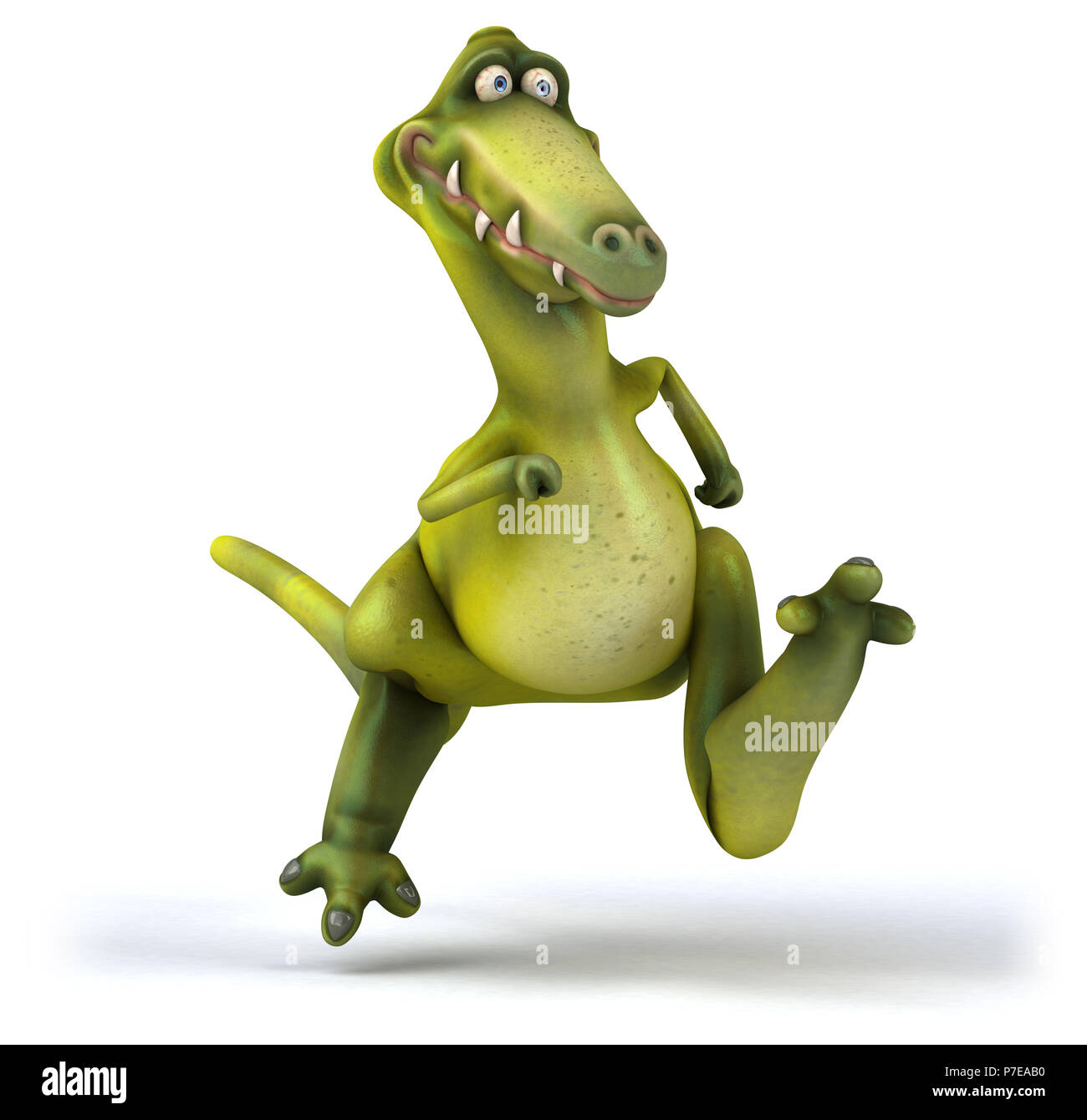 Fun dinosaur - 3D Illustration Stock Photo - Alamy