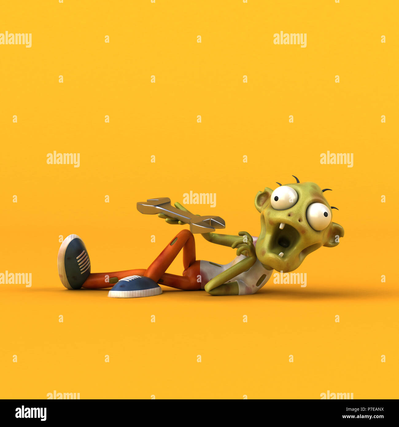 Zombie fun cartoon character tool hi-res stock photography and images ...