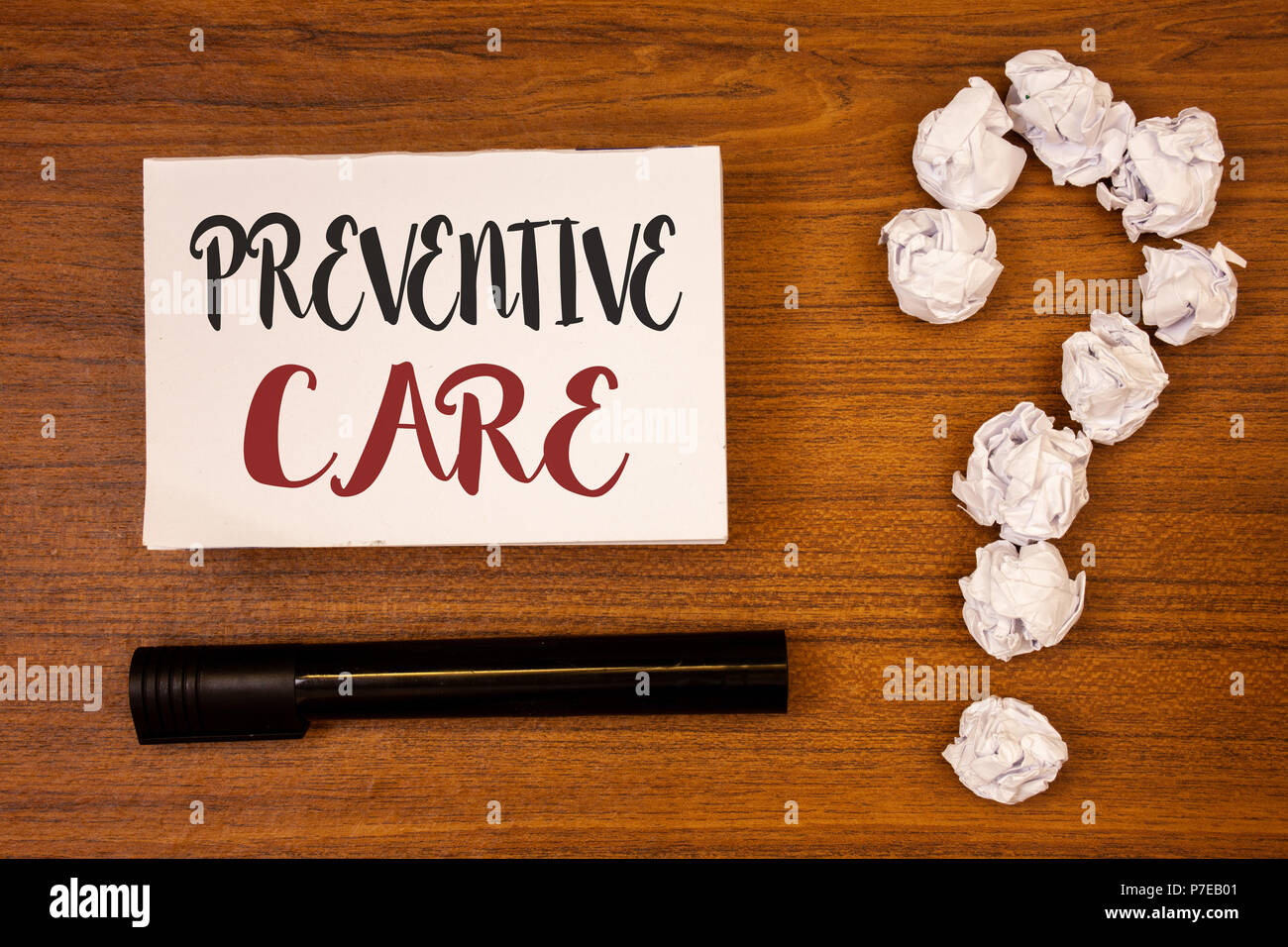 Text sign showing Preventive Care. Conceptual photo Health Prevention ...