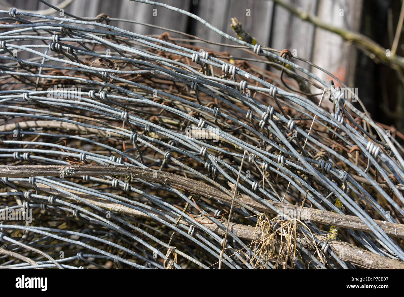 Rusted steel wire roll hi-res stock photography and images - Alamy