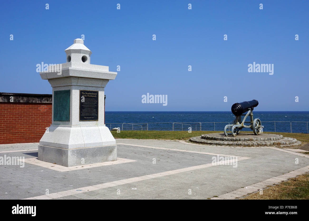Hartlepool Headland England Monument to Commemorate the Bombardment and ...