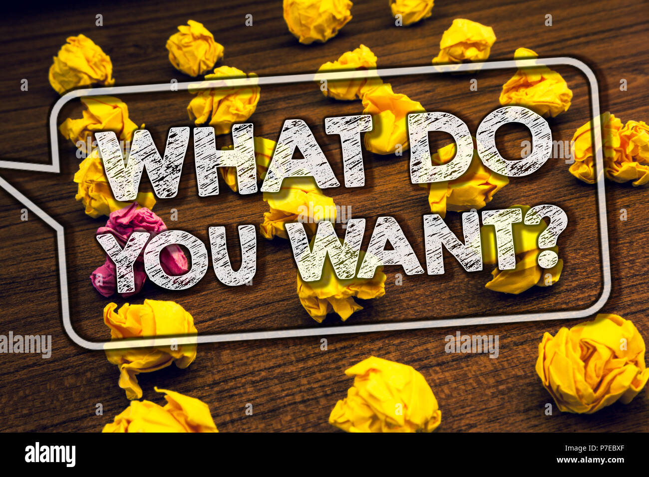 Writing note showing What Do You Want Question. Business photo ...